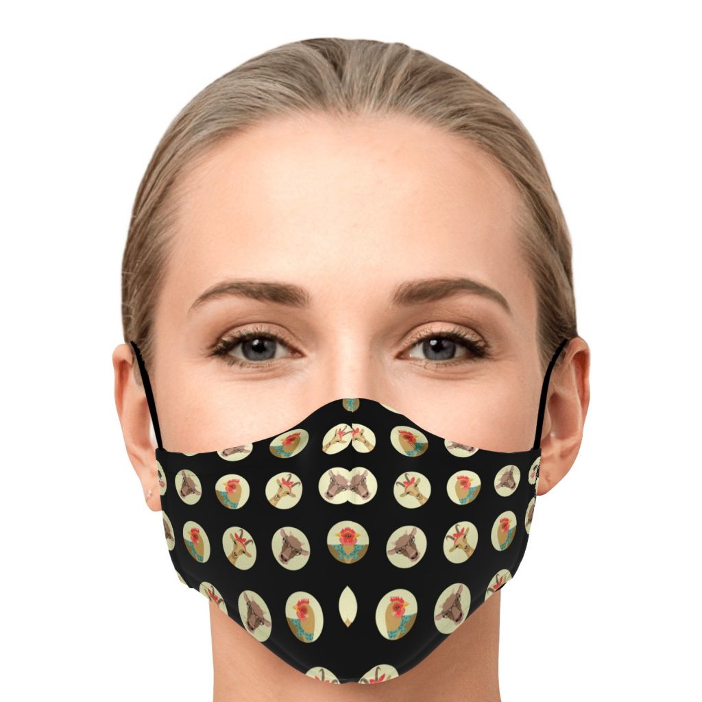 Cow Print Face Masks - Cow Themed Facemask Official Merch CL1211 - Cow ...