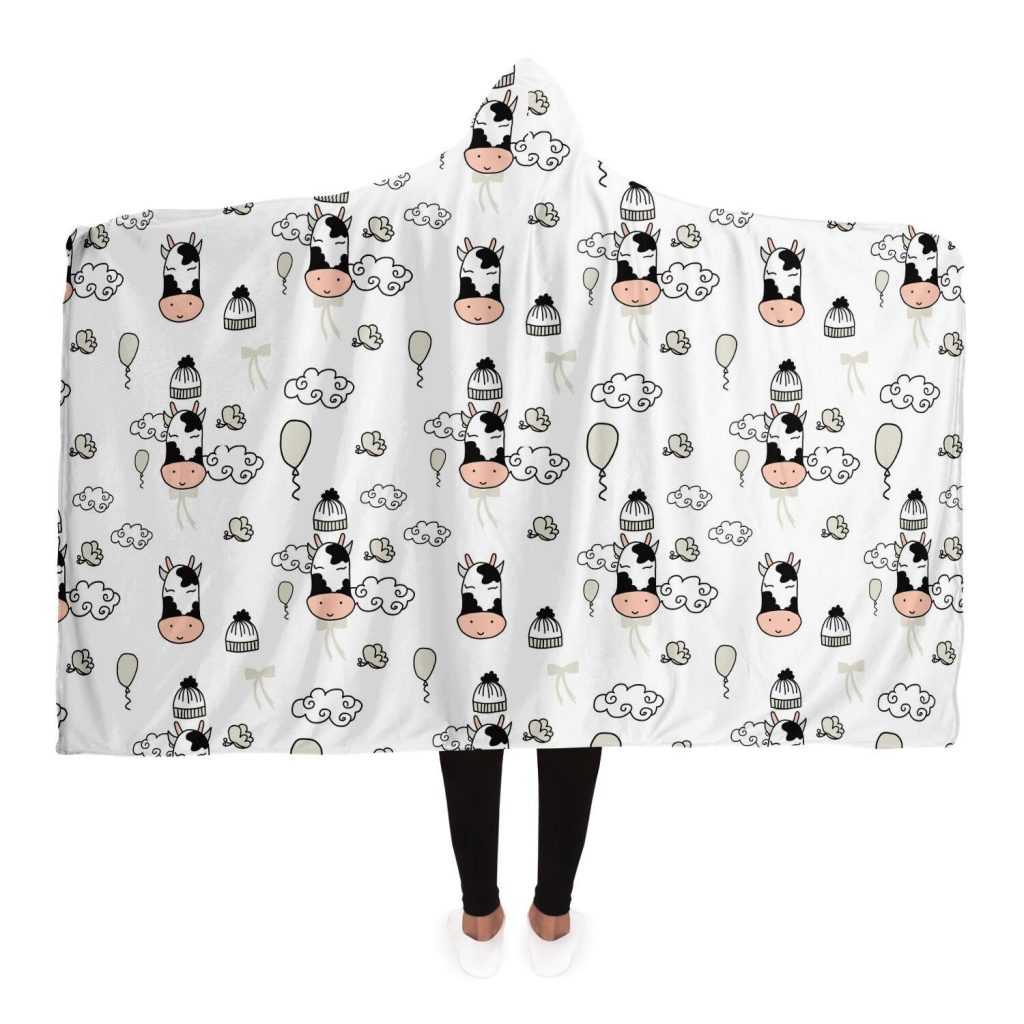 Cow Print Blanket - Cute Cows Hooded Blanket Official Merch CL1211 ...